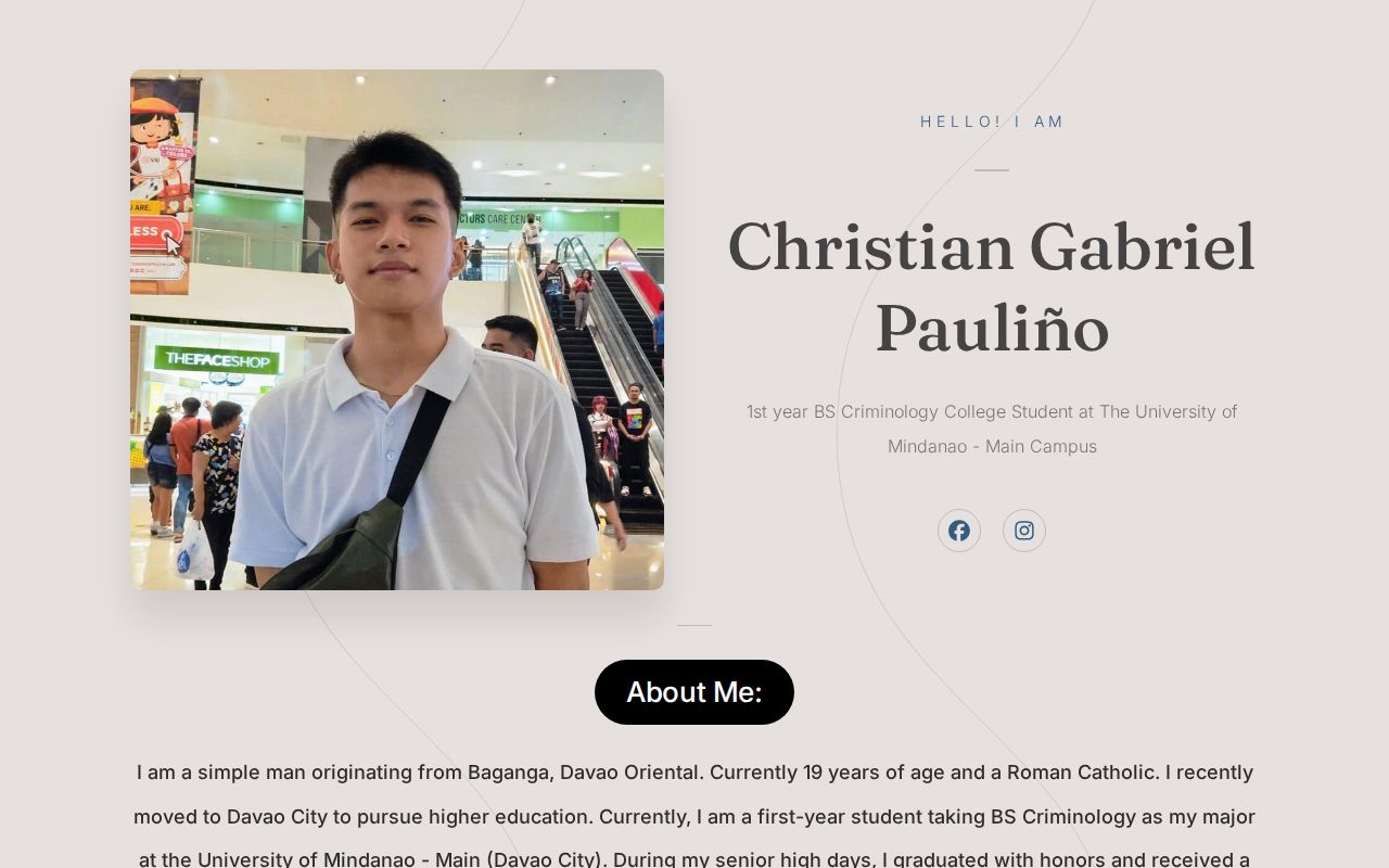 C.G. Pauliño's E-Portfolio